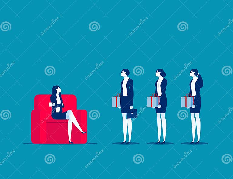 Accept Bribe Gift. Business Corruption and Bribery Vector Illustration ...