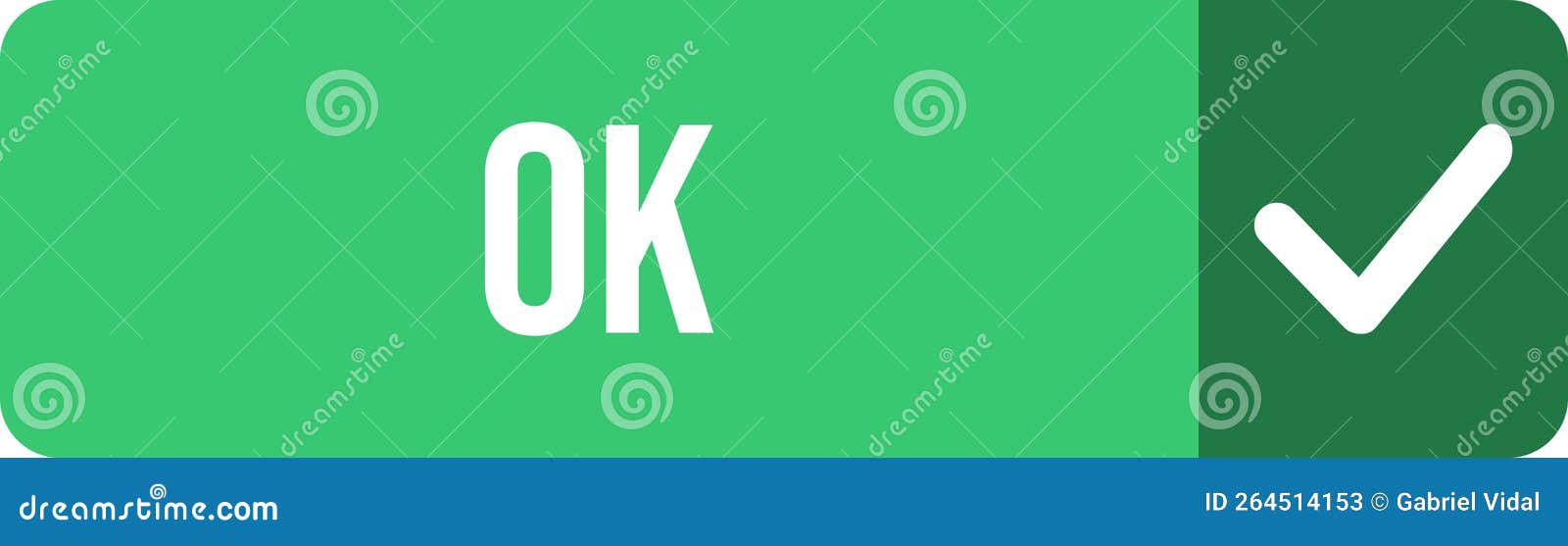 Accept Button. Green Confirmation Button. Ok Button in Green Color ...