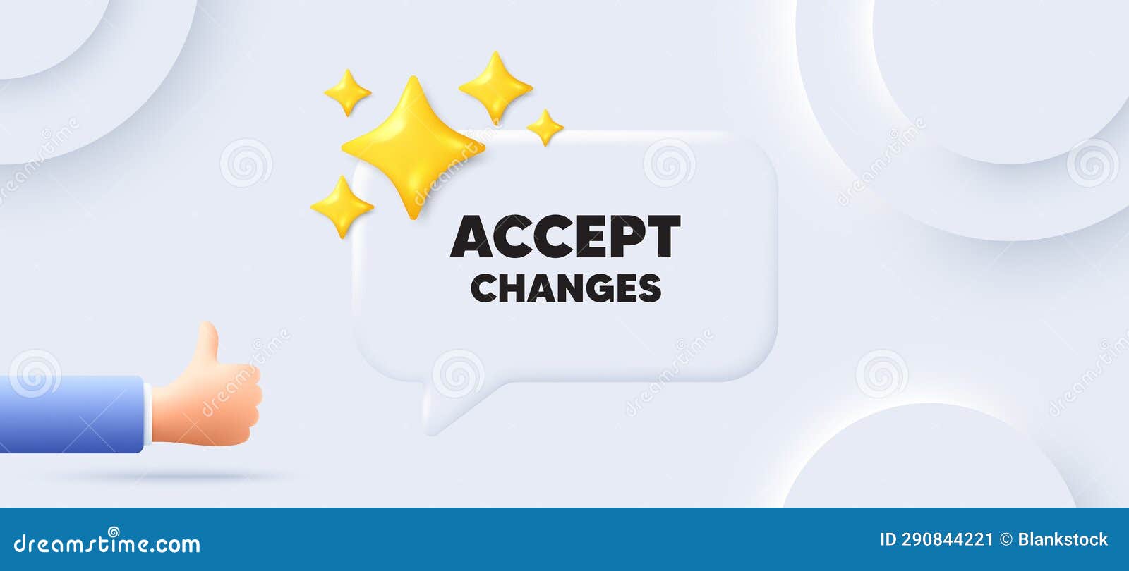 Accept Changes Motivation Message. Motivational Slogan. Neumorphic ...