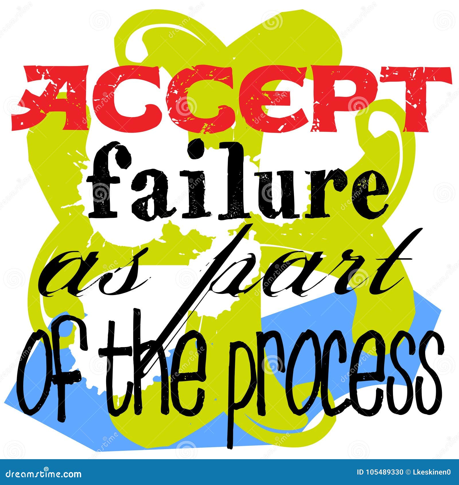 Accept Failure As Part of the Process Stock Vector - Illustration of ...