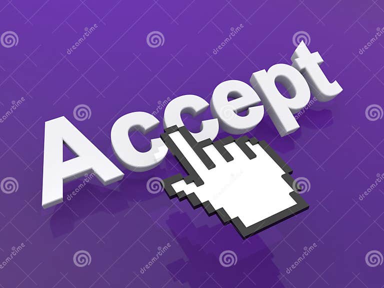 Accept graphic stock illustration. Illustration of point - 36393529