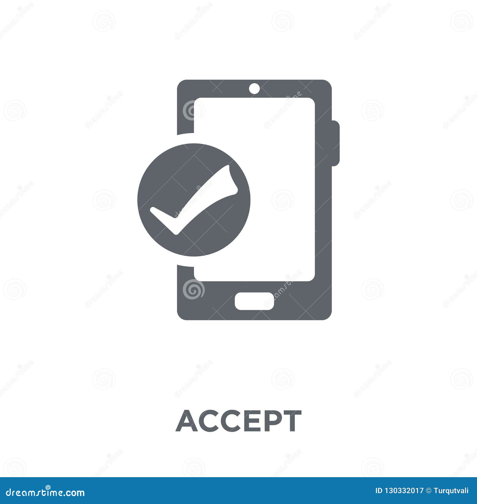 Accept Icon from Success Collection. Stock Vector - Illustration of ...