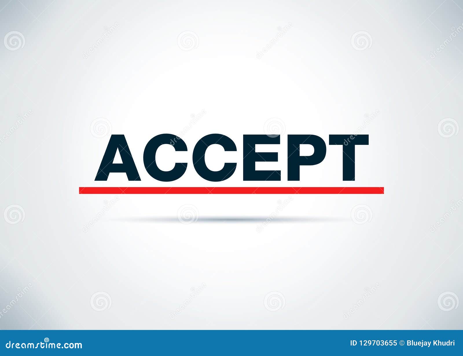 Accept Abstract Flat Background Design Illustration Stock Illustration ...