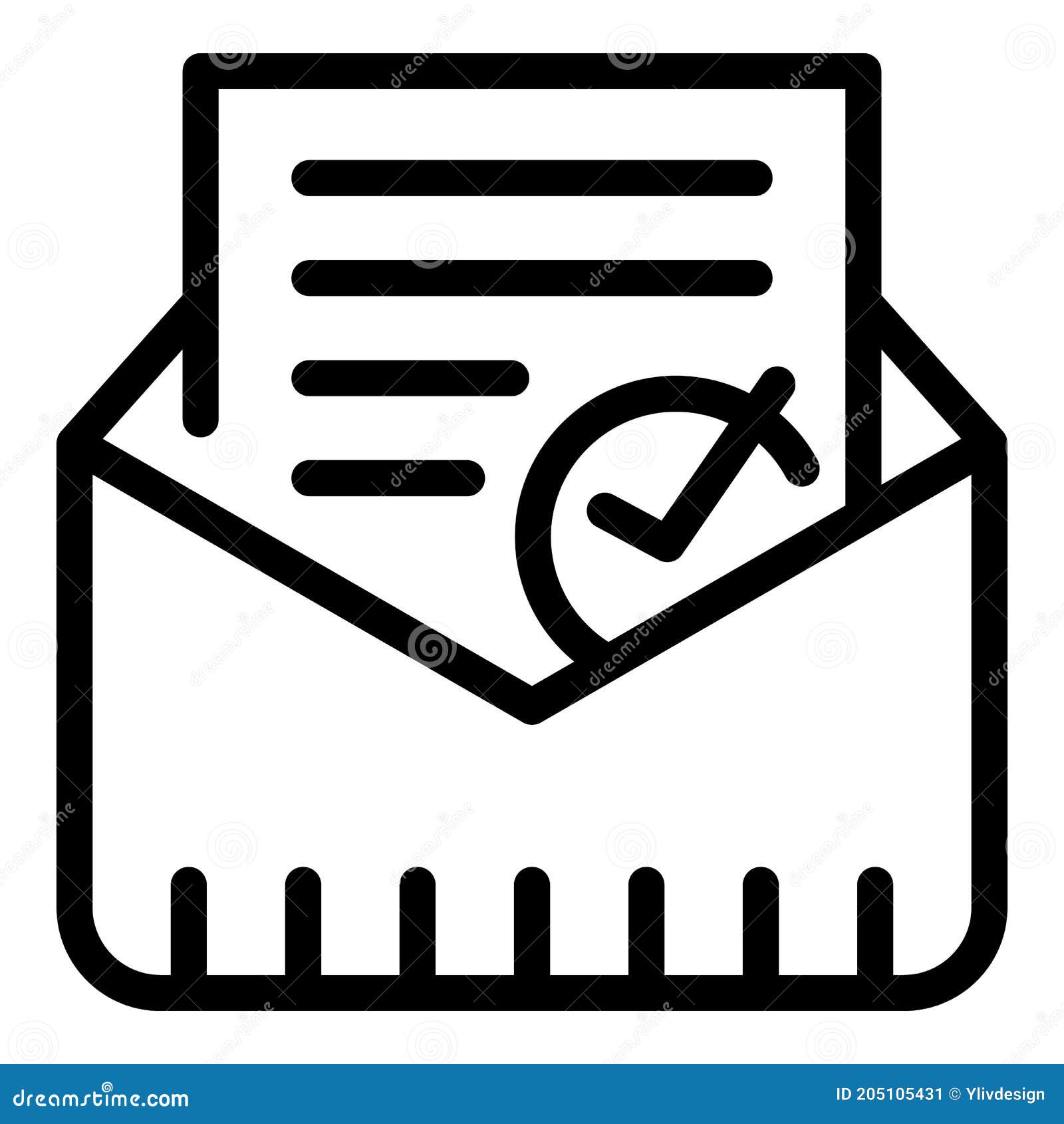 Accept Offer Icon, Outline Style Stock Vector - Illustration of ...