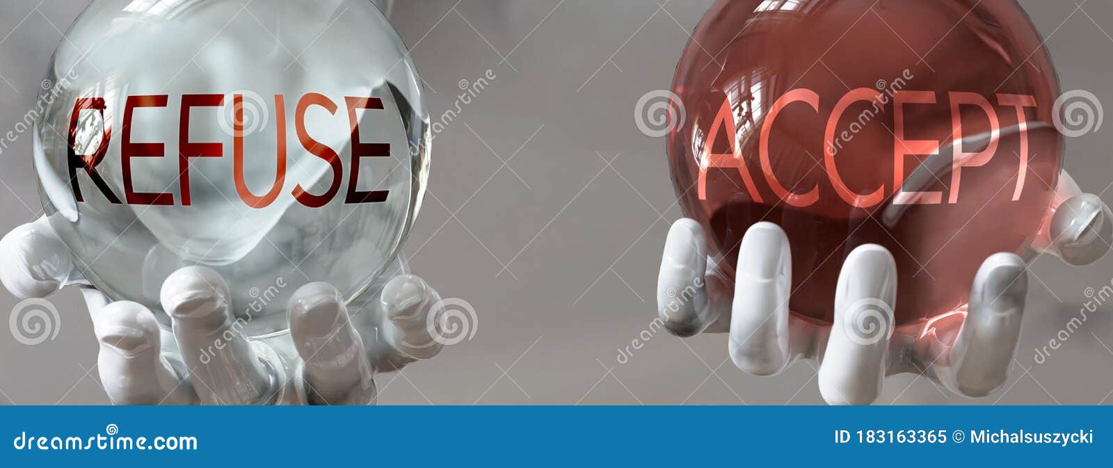 Accept and Refuse in a Balanced Life - Pictured As Words Accept,refuse ...