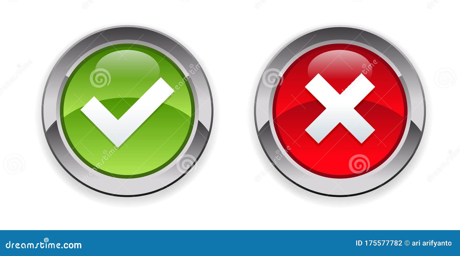 Accept Reject Button Icon Glossy 3D Stock Vector - Illustration of poll ... Accept Reject Button Icon Glossy 3D Stock Vector - Illustration of poll ...