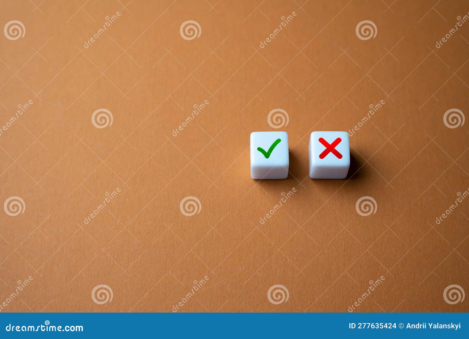 Accept or Reject Symbols on Blocks. Acceptance or Rejection Stock Photo ...