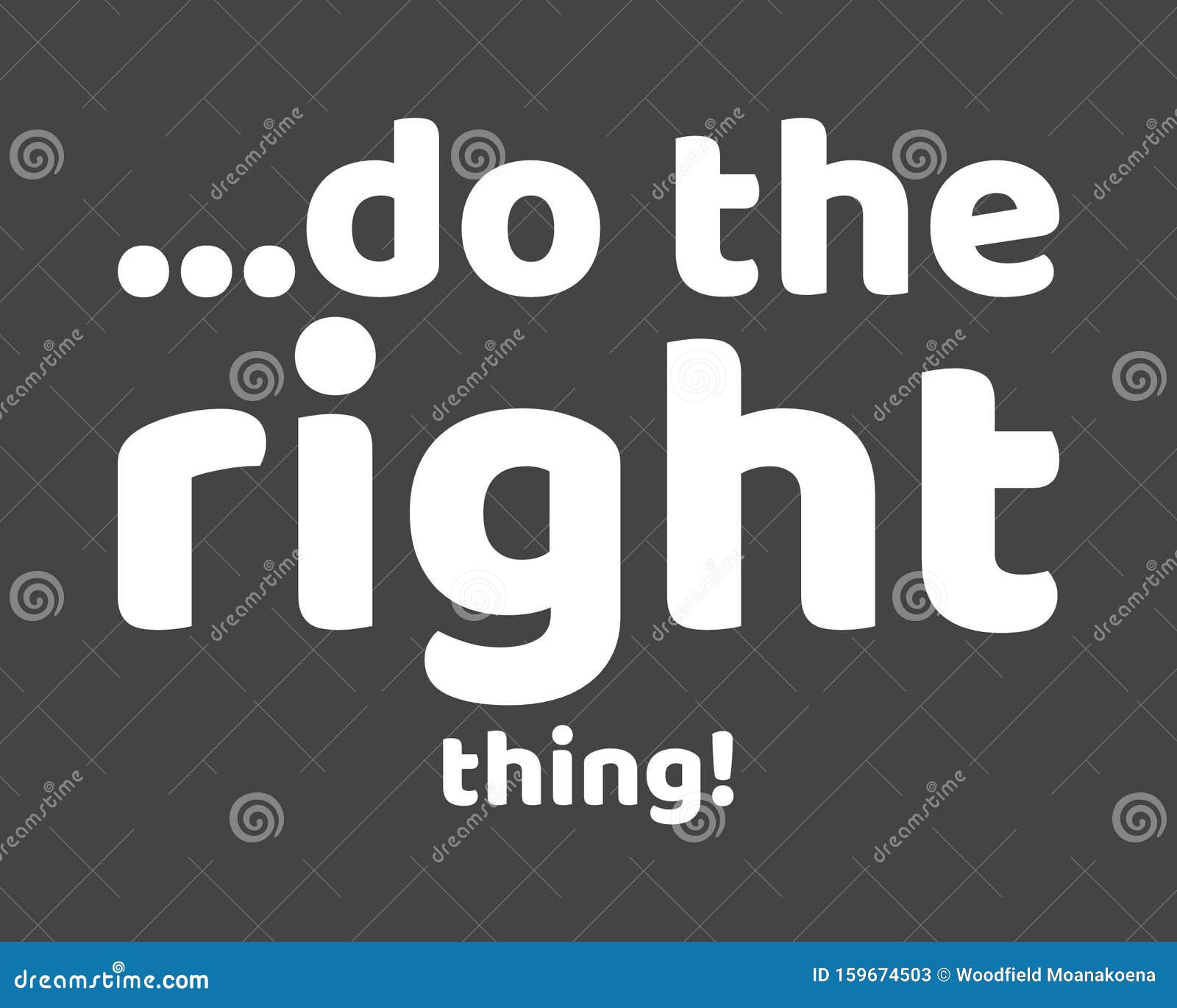 Accept the Right Good Things and Do Them Well Stock Illustration ...