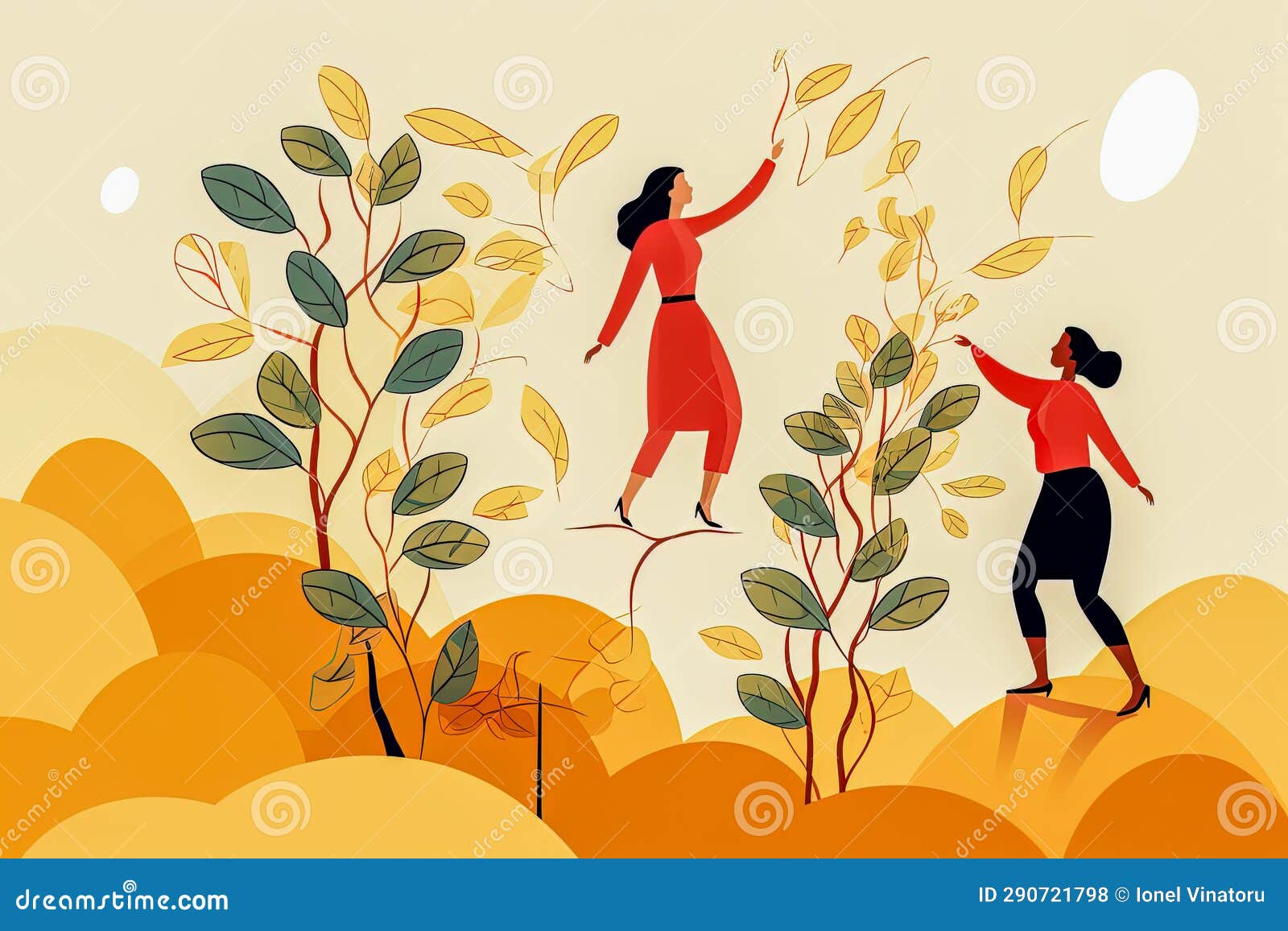 Illustrations of People Embracing Unexpected Setbacks As Opportunities ...