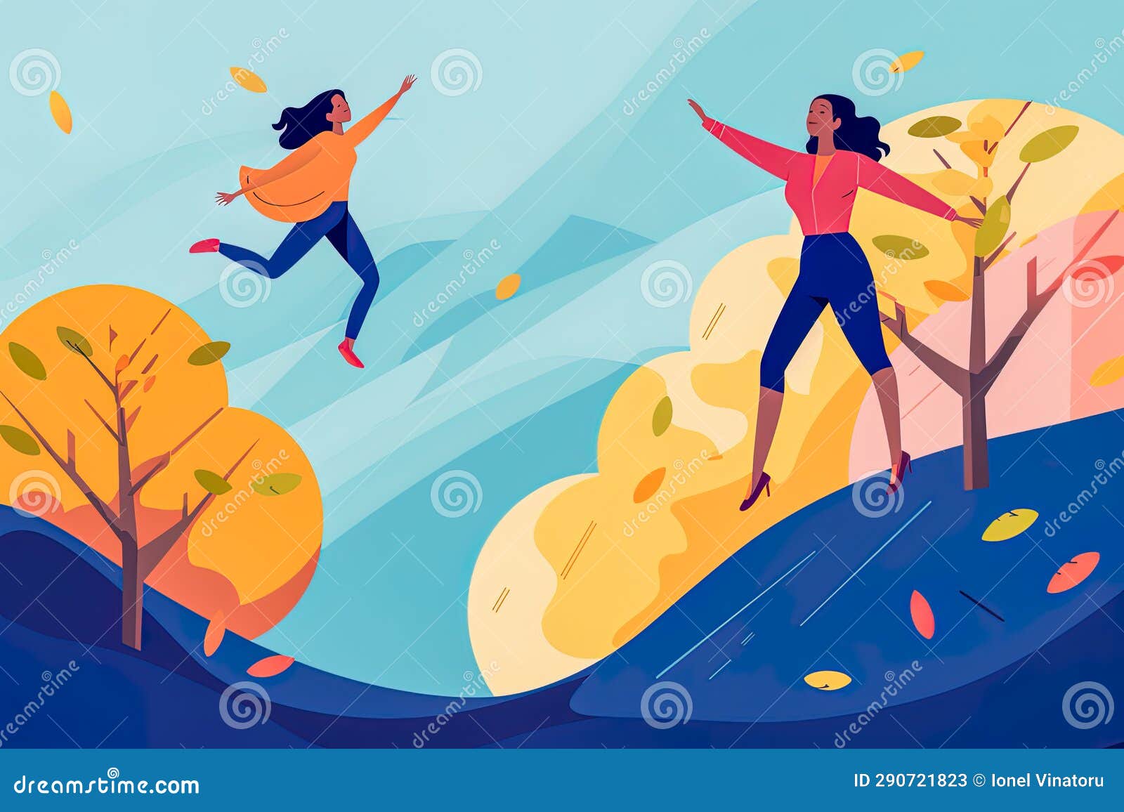 Illustrations of People Embracing Unexpected Setbacks As Opportunities ...