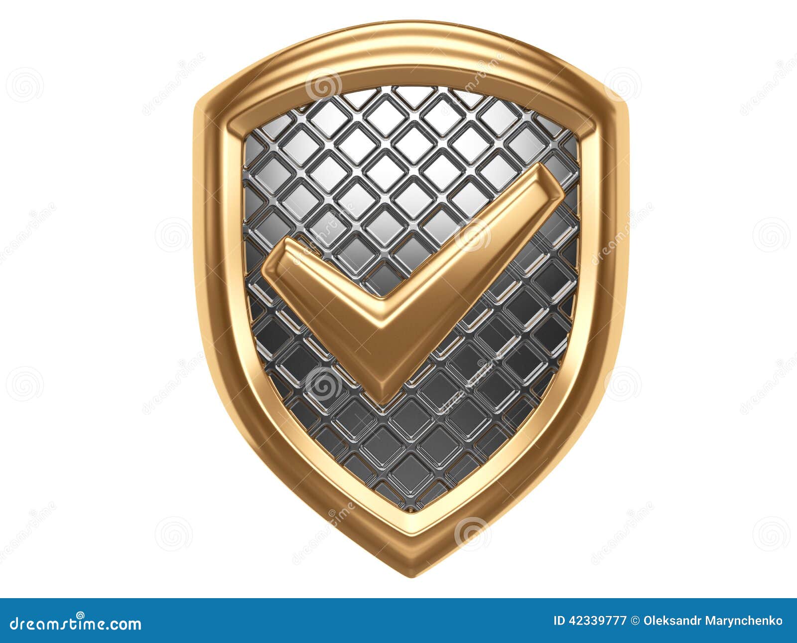Accept sign on a shield stock illustration. Illustration of success ...