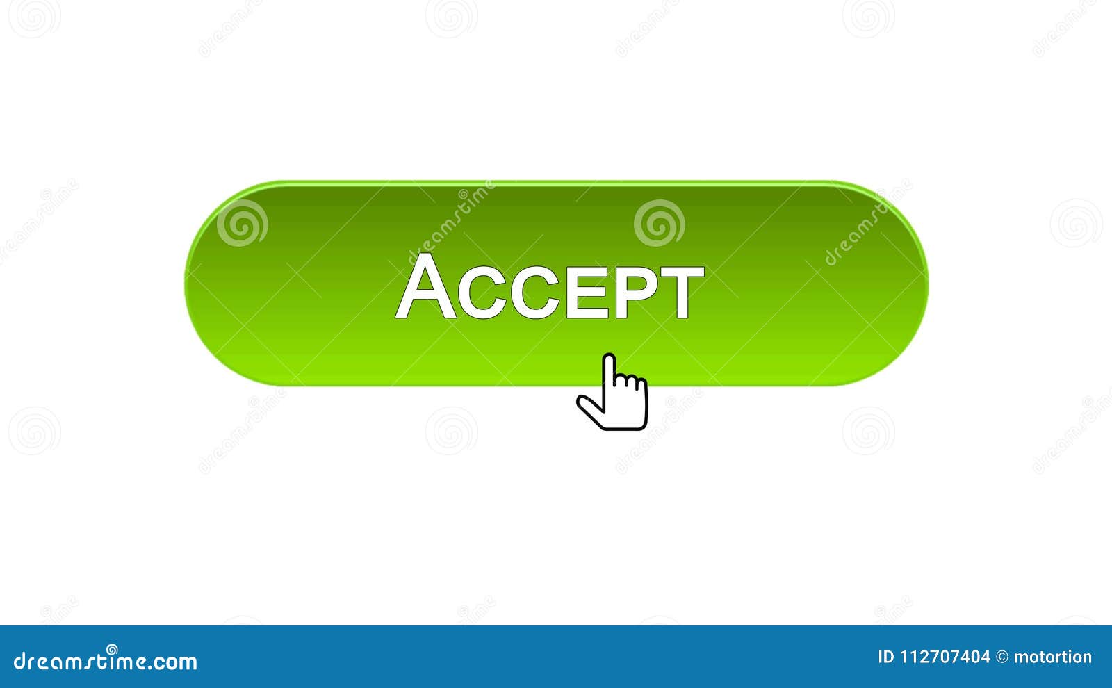 Accept Web Interface Button Clicked with Mouse Cursor, Green Color ... Accept Web Interface Button Clicked with Mouse Cursor, Green Color ...