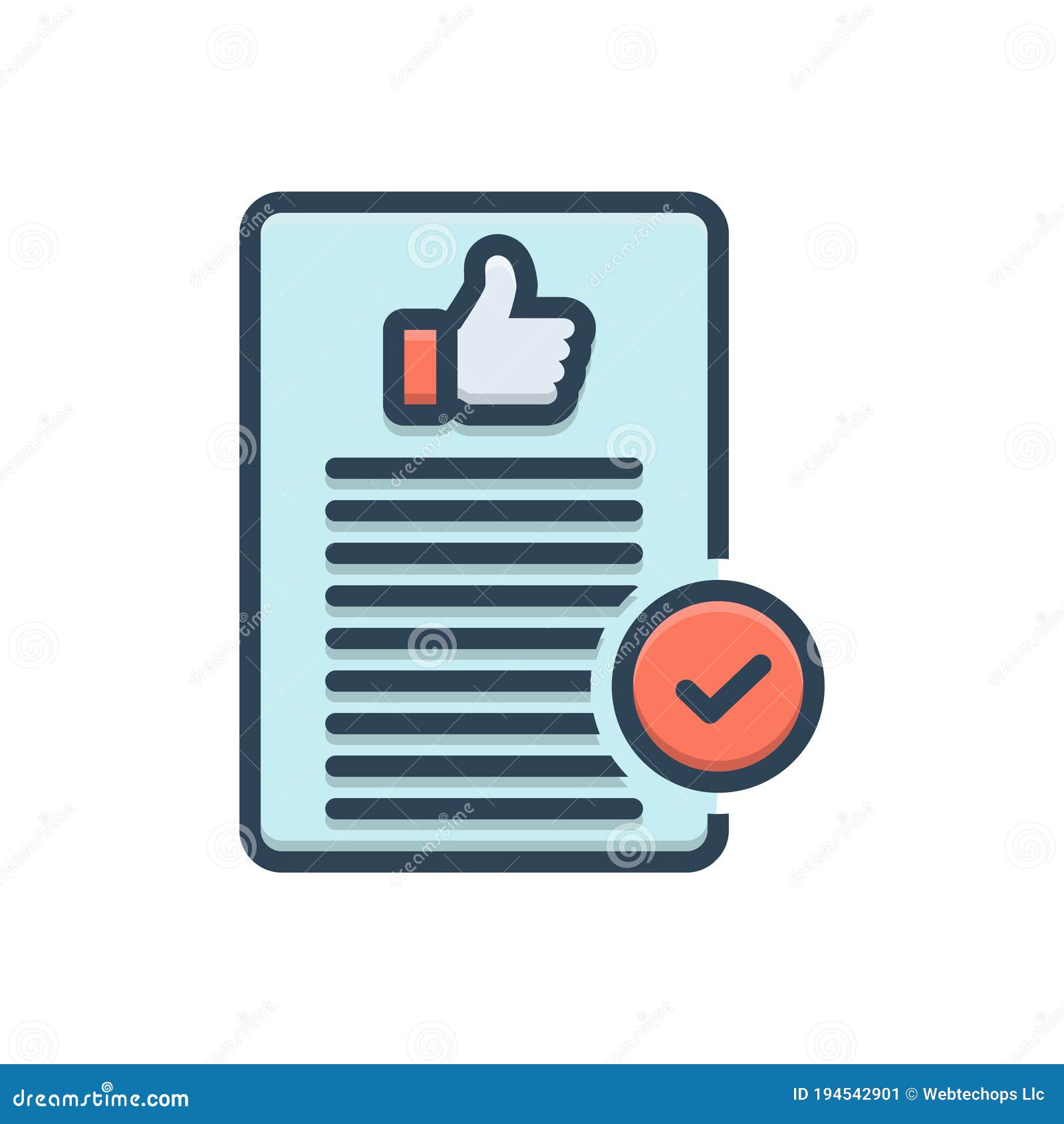 Color Illustration Icon for Acceptable, Admissible and Agreeable Stock ...