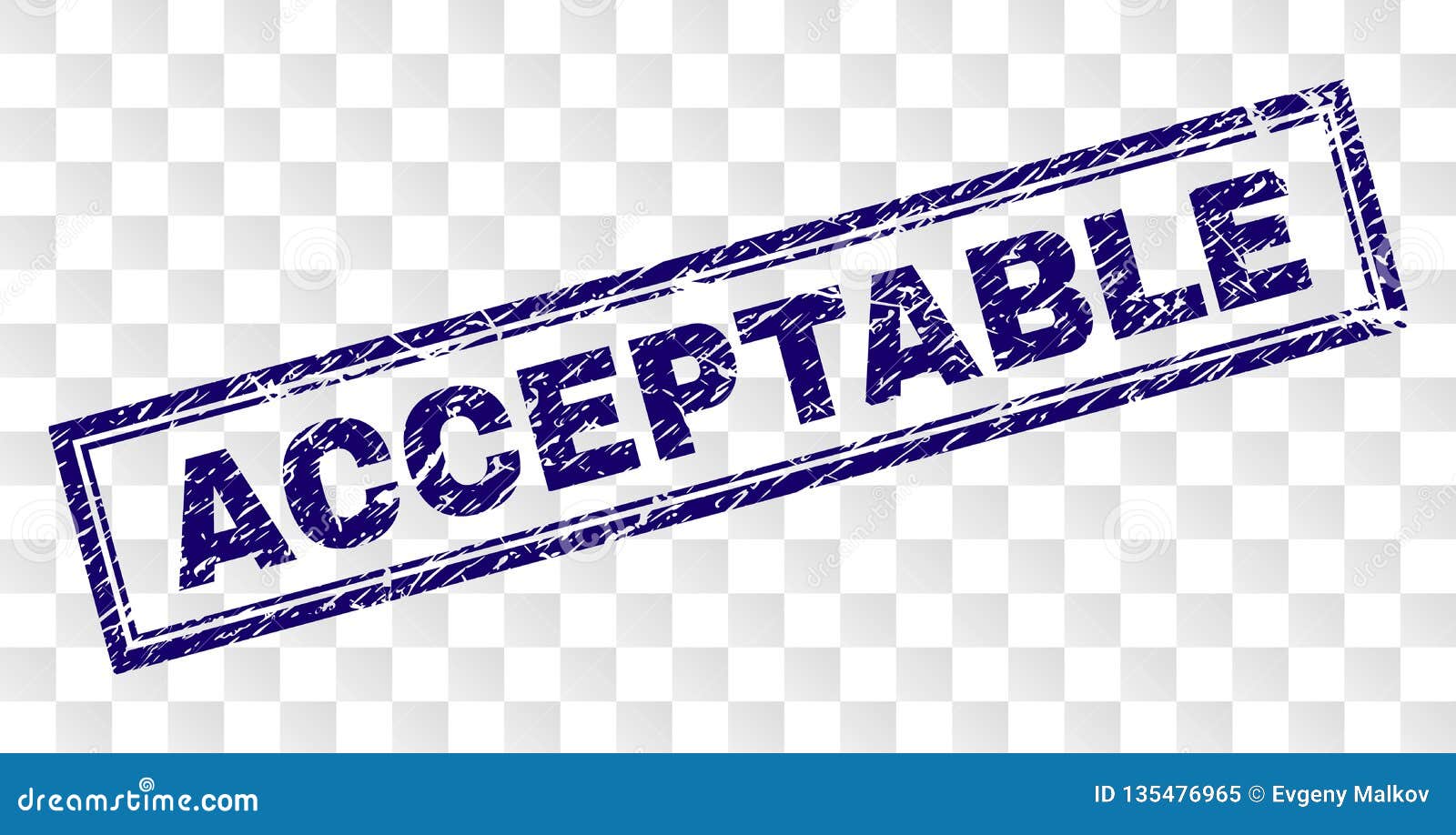 Grunge ACCEPTABLE Rectangle Stamp Stock Vector - Illustration of mark ...