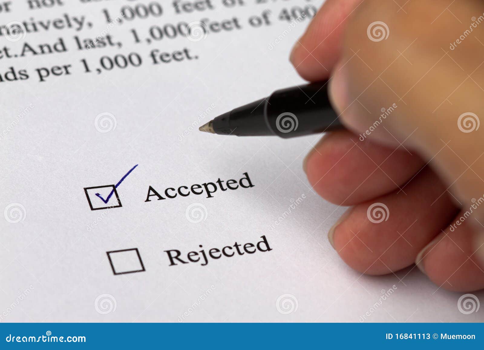 Accepted stock image. Image of choosing, solution, human - 16841113