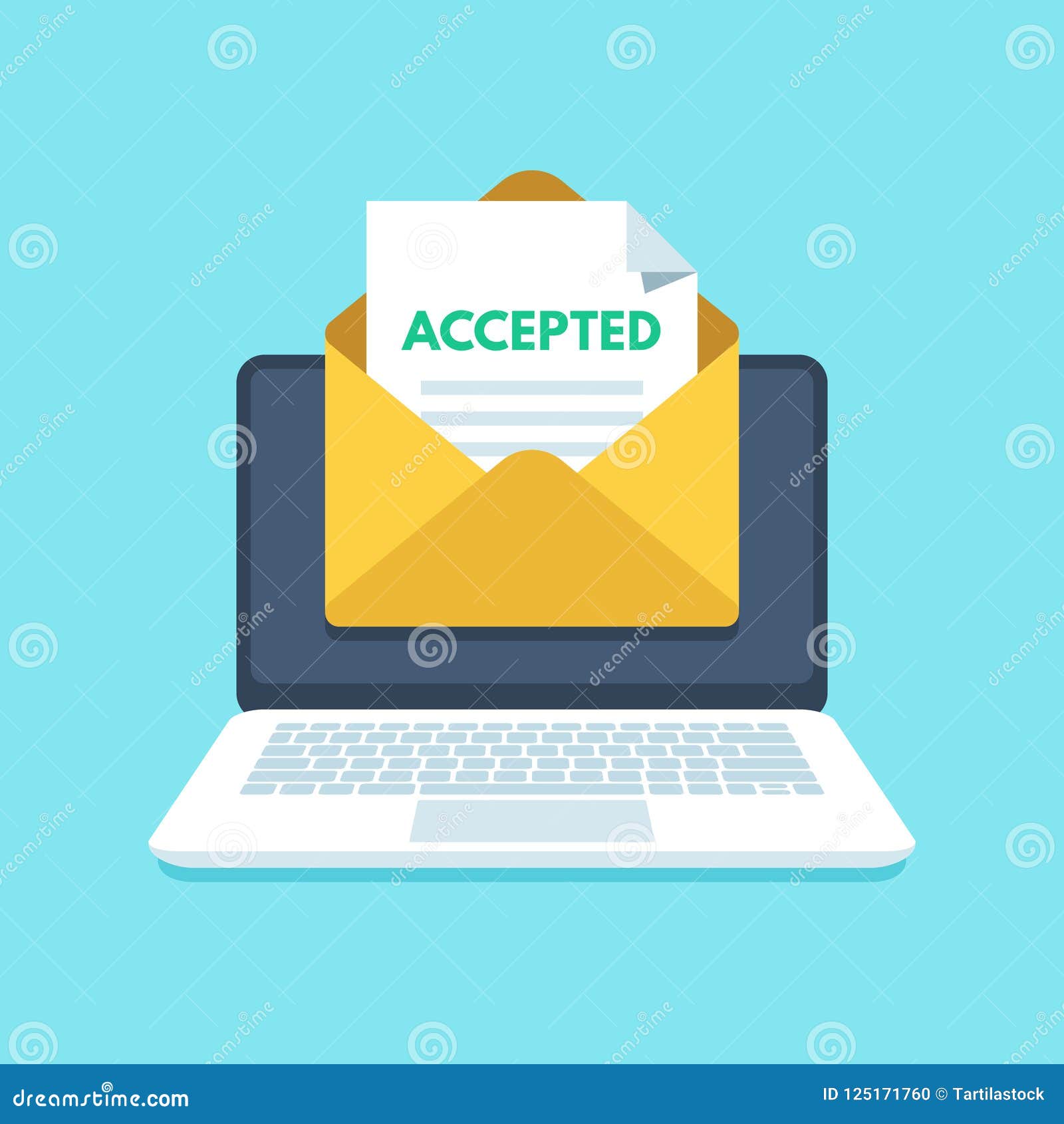 Accepted Email in Envelope. College Acceptance Success or University ... Accepted Email in Envelope. College Acceptance Success or University ...