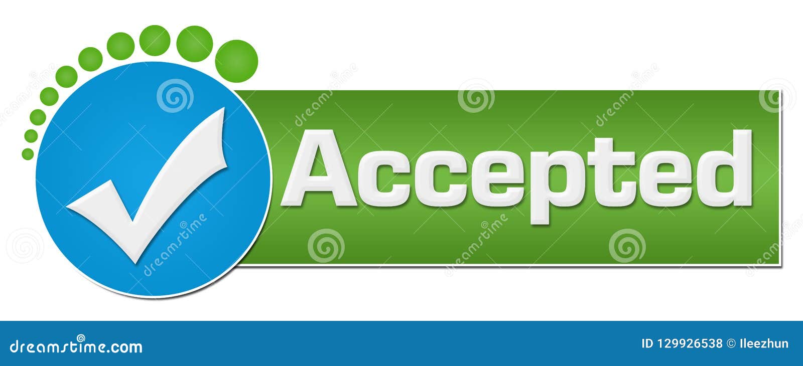 Accepted Green Tickmark Stripes Stock Image | CartoonDealer.com #83502283
