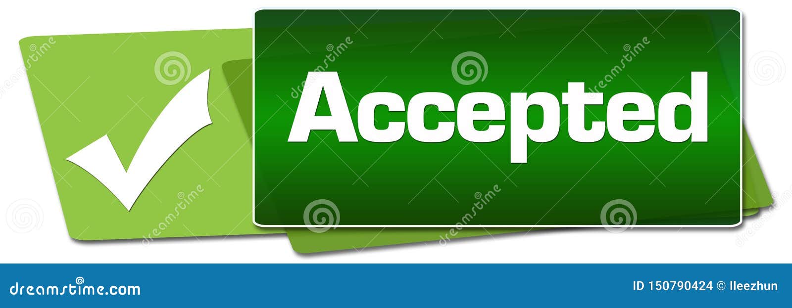 Accepted Green Blue Rotated Squares Stock Photo | CartoonDealer.com ...