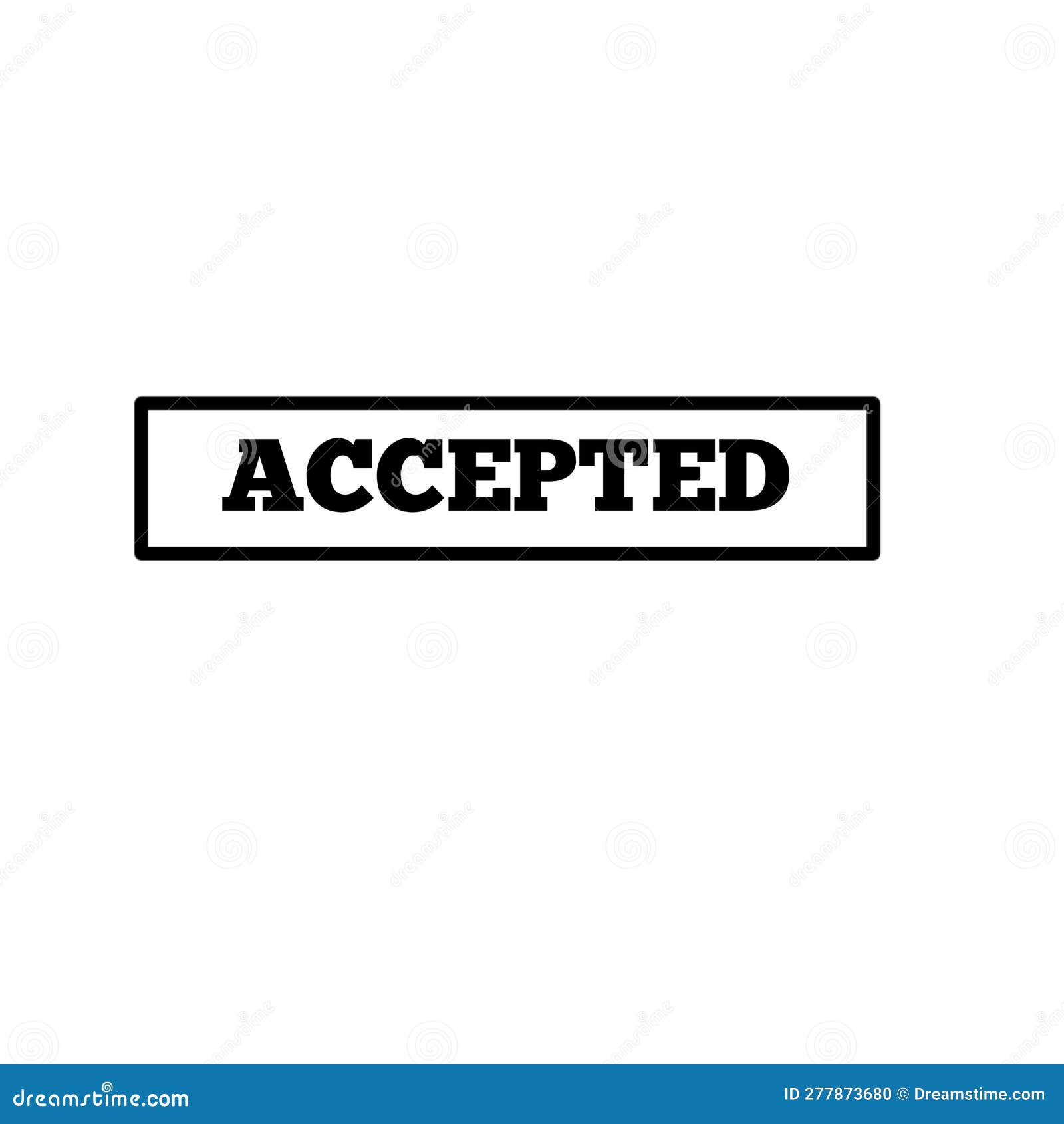 Accepted Rubber Stamp Seal. Black Accepted Rubber Grunge Stamp ...