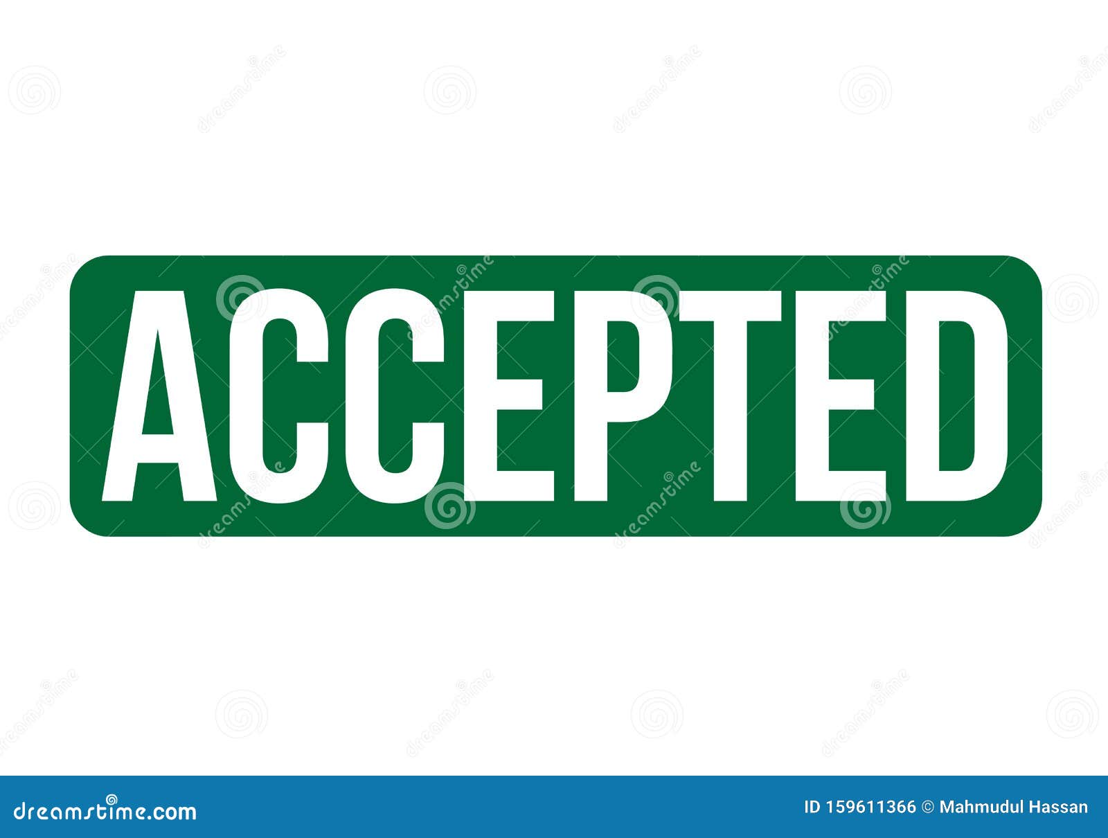 Accepted Rubber Stamp. Accepted Stamp Seal â€“ Vector Stock Vector ...