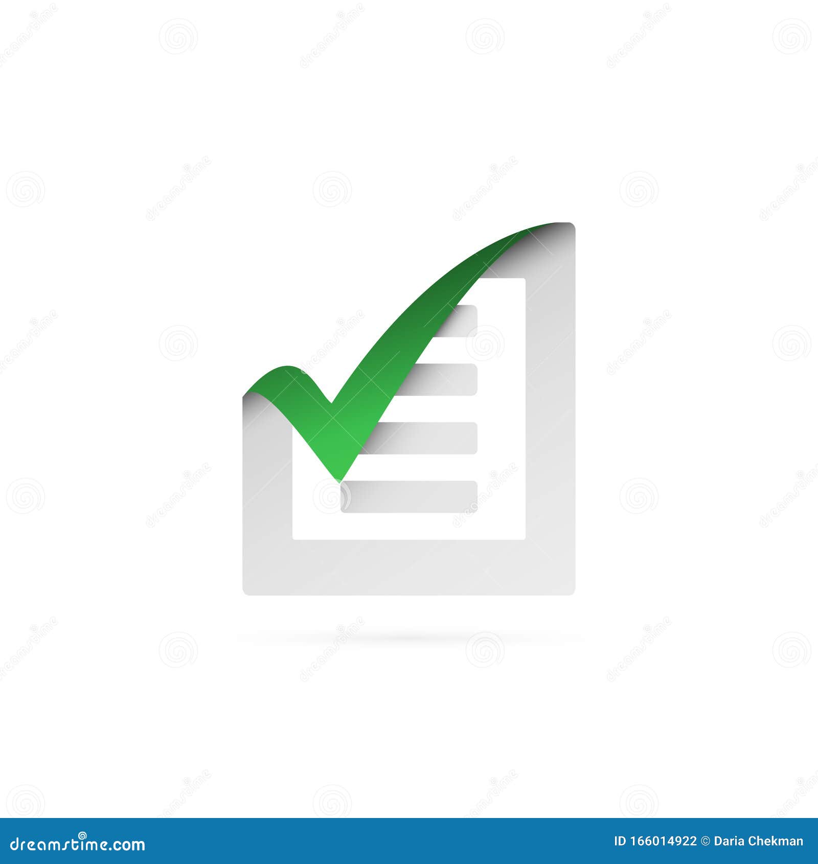 Accepting Document Icon. Flat Illustration of Accepting Document File ...