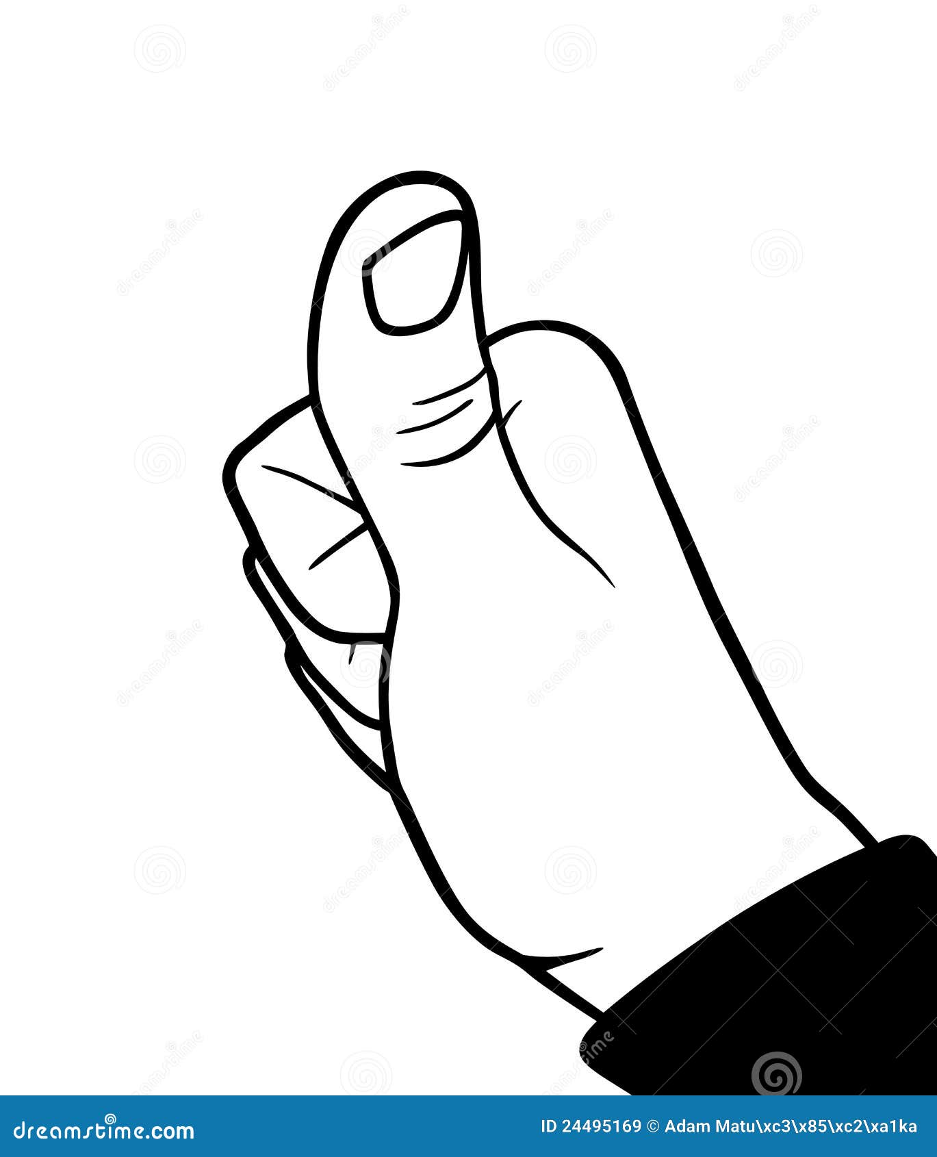 Accepting hand stock vector. Illustration of body, business - 24495169