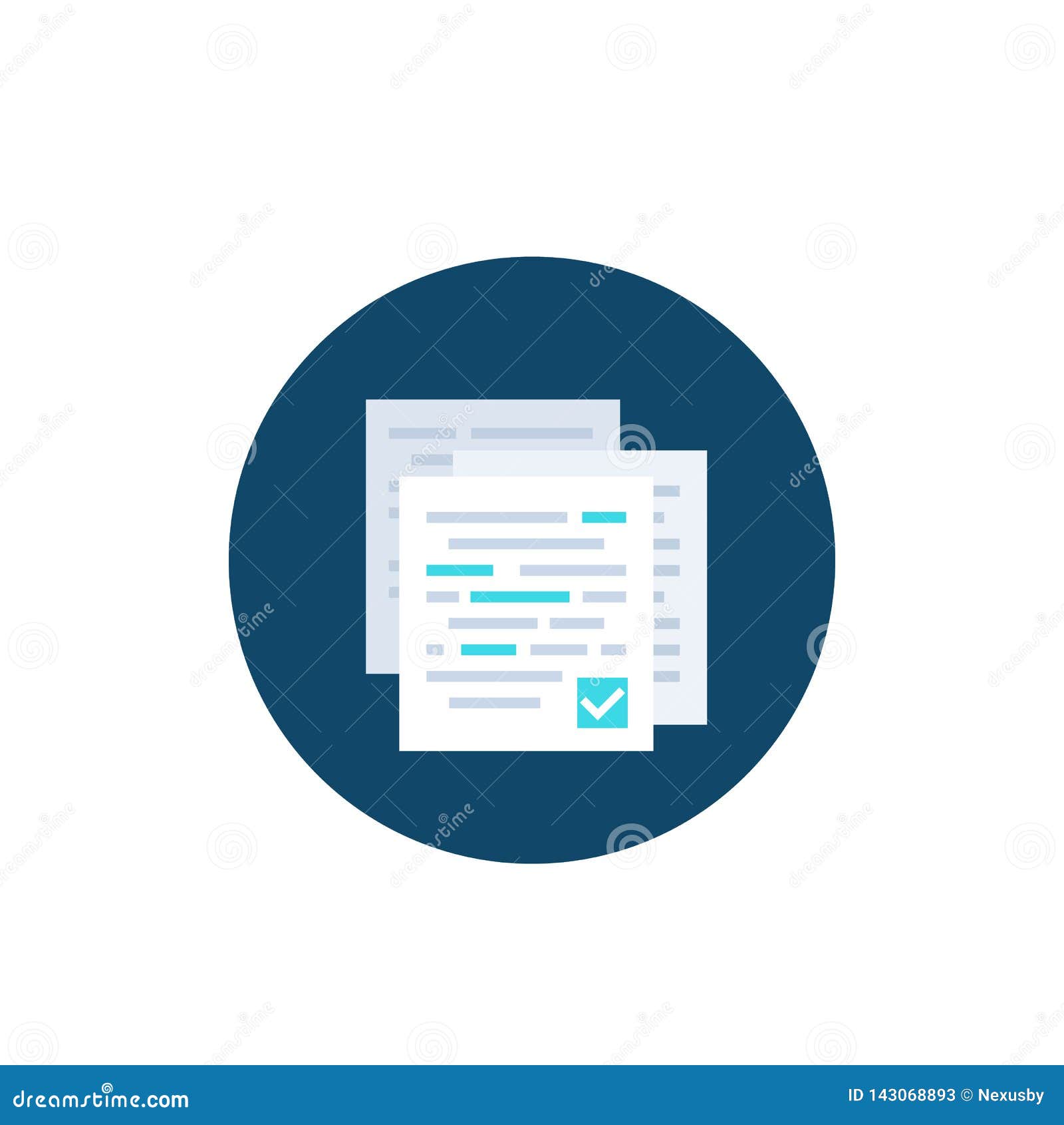 Accepting New Terms, Corrections, Vector Icon Stock Vector ...