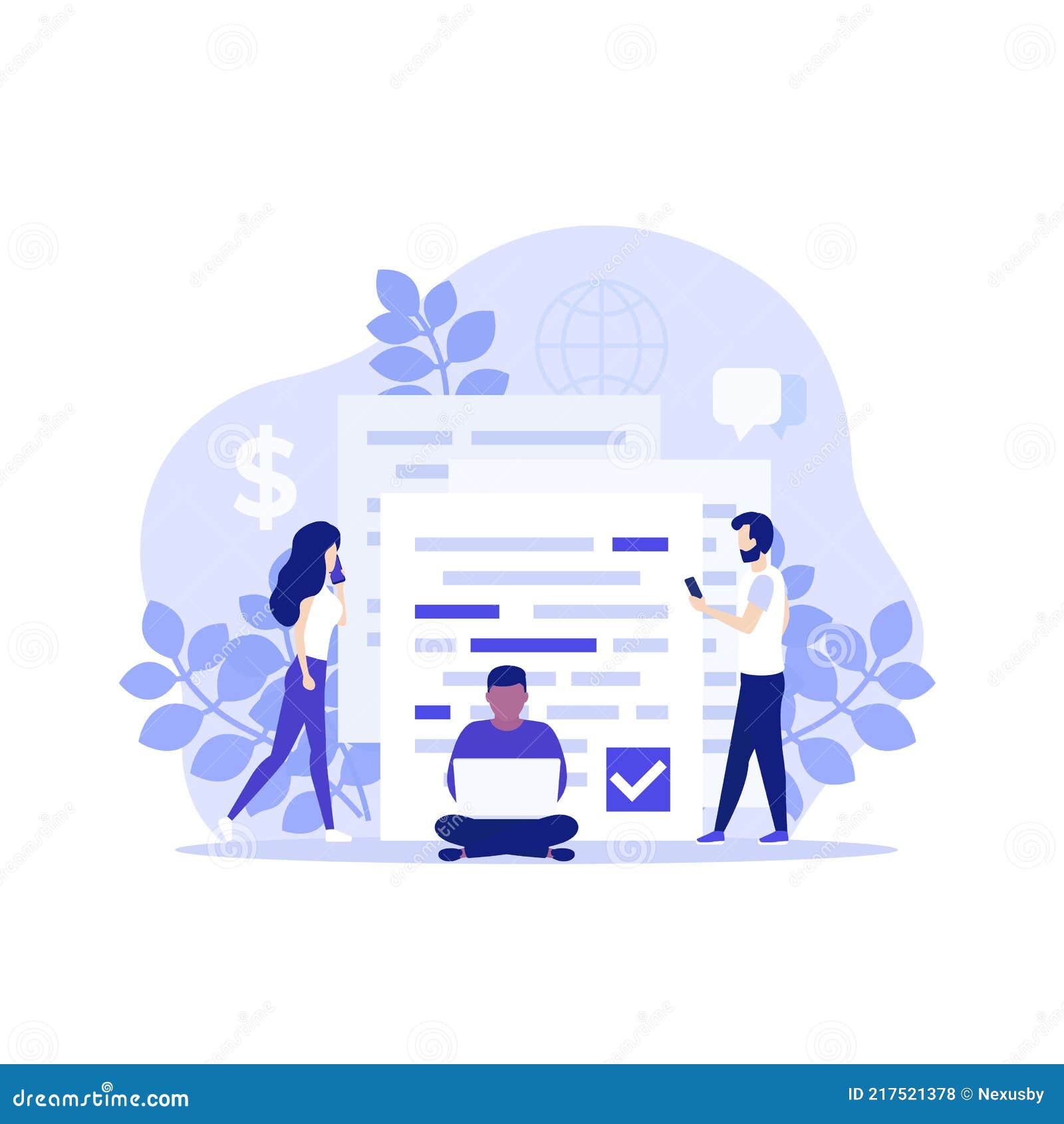 Accepting New Terms, Corrections, Vector Stock Vector - Illustration of ...