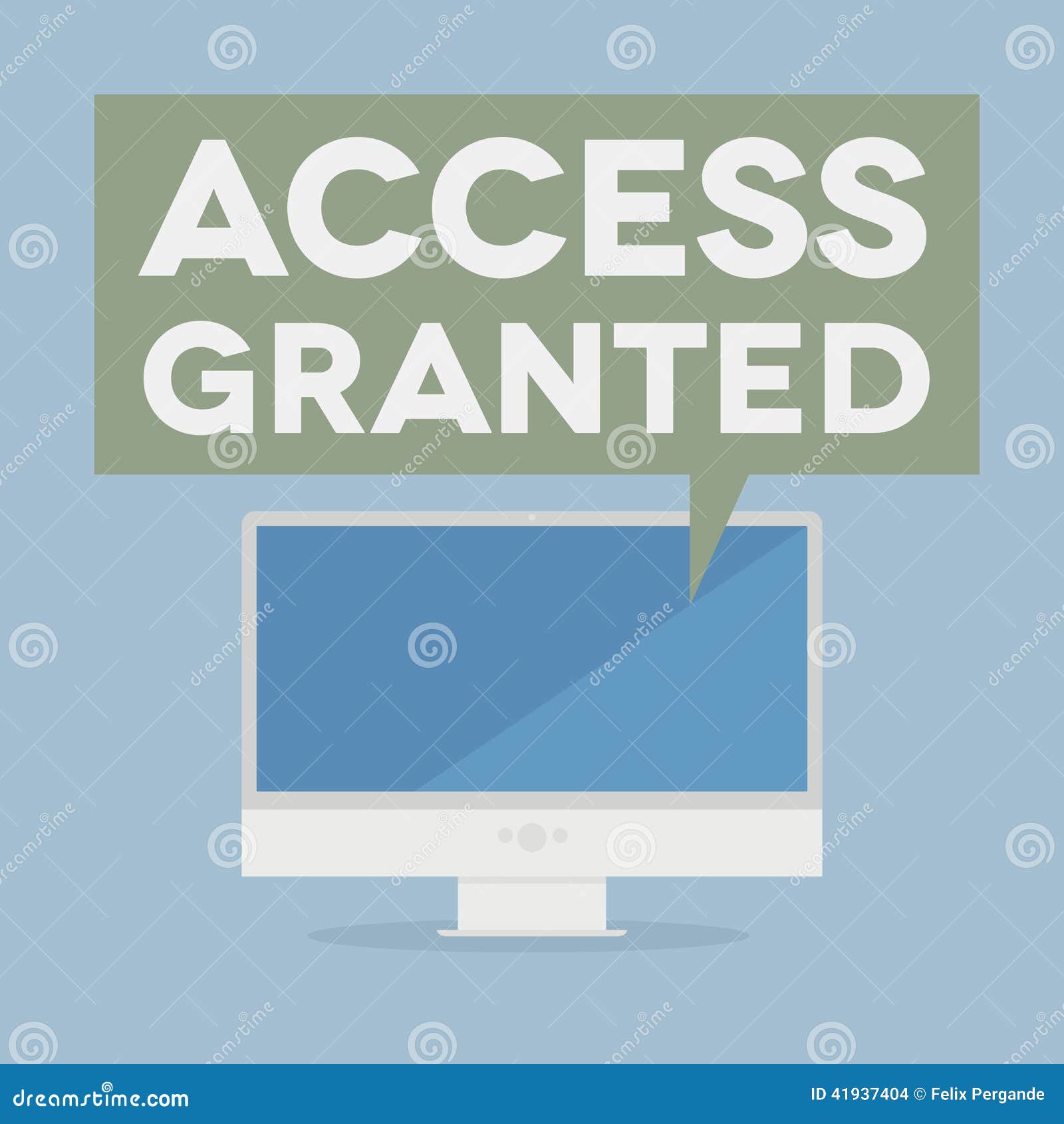 Acceso concedido stock de ilustración. Ilustración de prevenga - 41937404