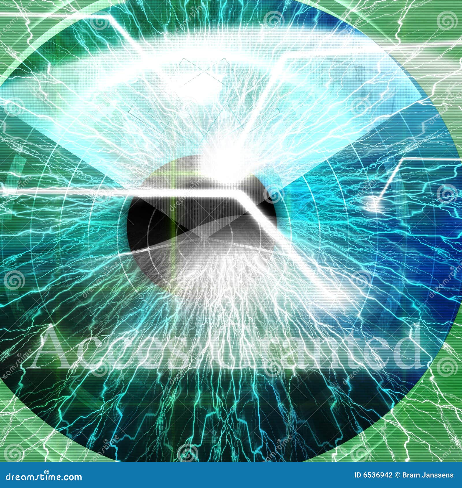 Acceso concedido stock de ilustración. Ilustración de interfaz - 6536942