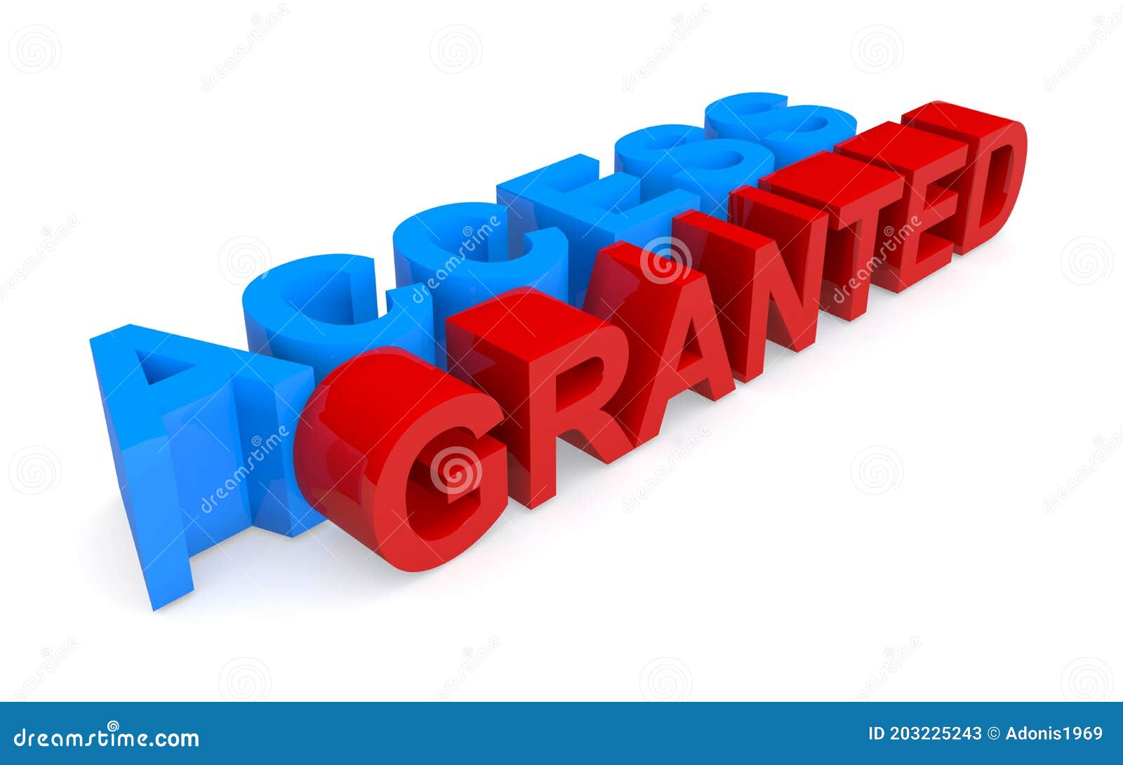 Acceso concedido en blanco imagen de archivo. Imagen de identifique ...