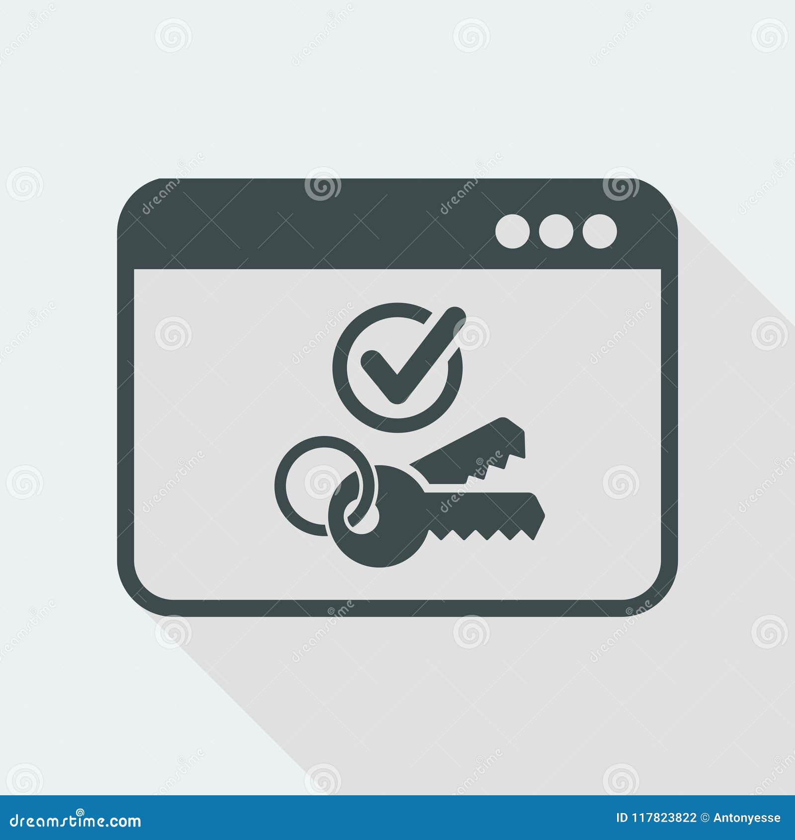 Acceso Privado - Icono M?nimo Plano Del Vector Ilustración del Vector ...