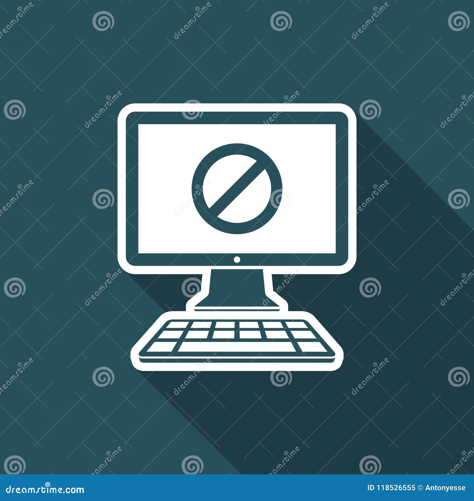 Acceso Prohibido - área Privada - Vector El Icono Del Web Ilustración ...