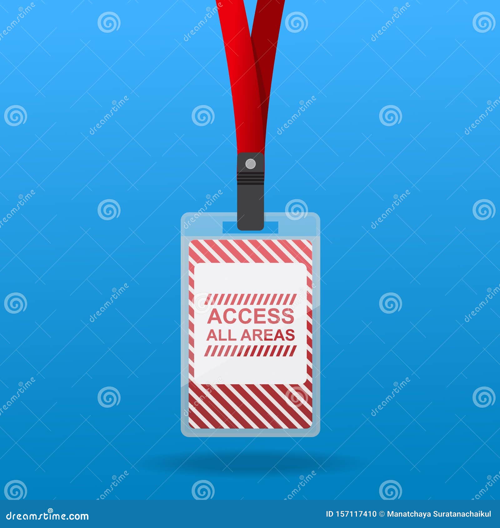 Access All Area Staff Card stock illustration. Illustration of name ...