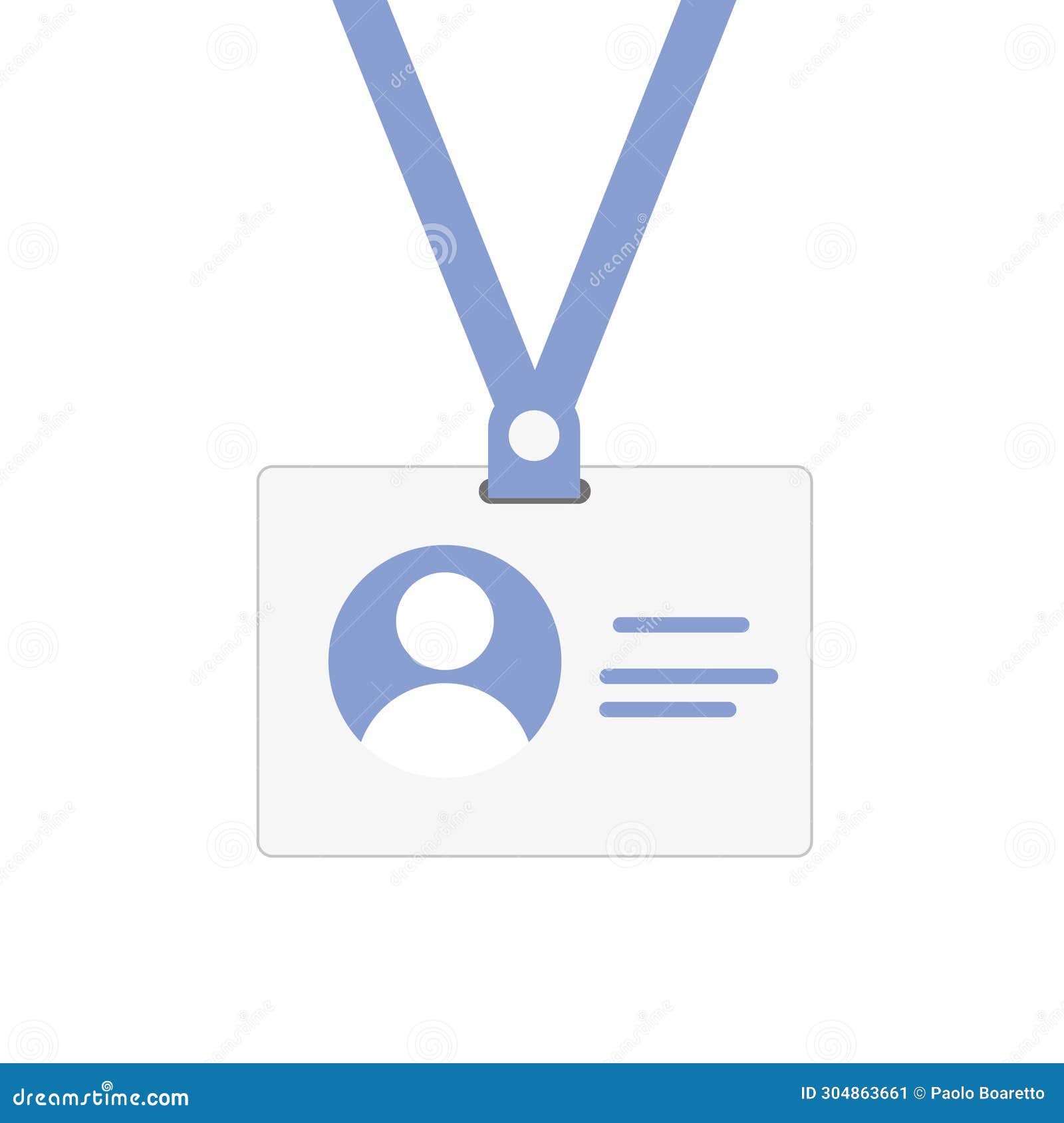 Access Badge and ID Card Icon Stock Illustration - Illustration of ...