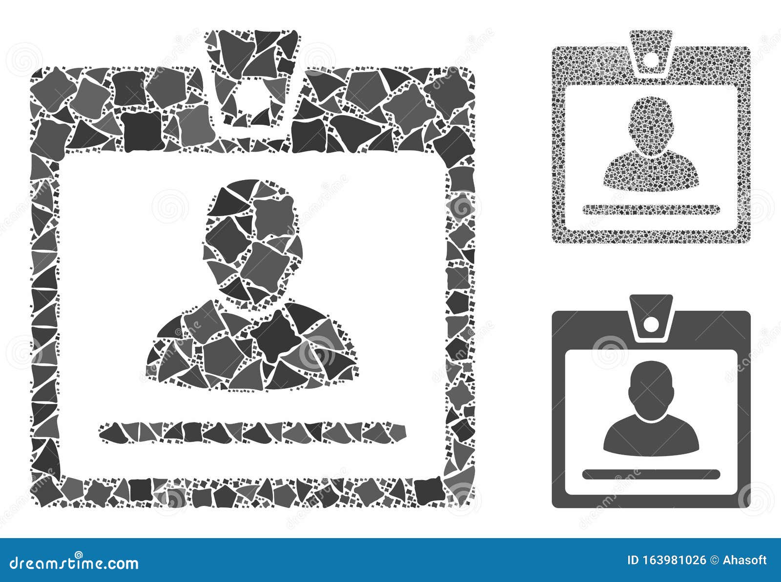 Access Badge Mosaic Icon Of Humpy Parts Vector Illustration ...