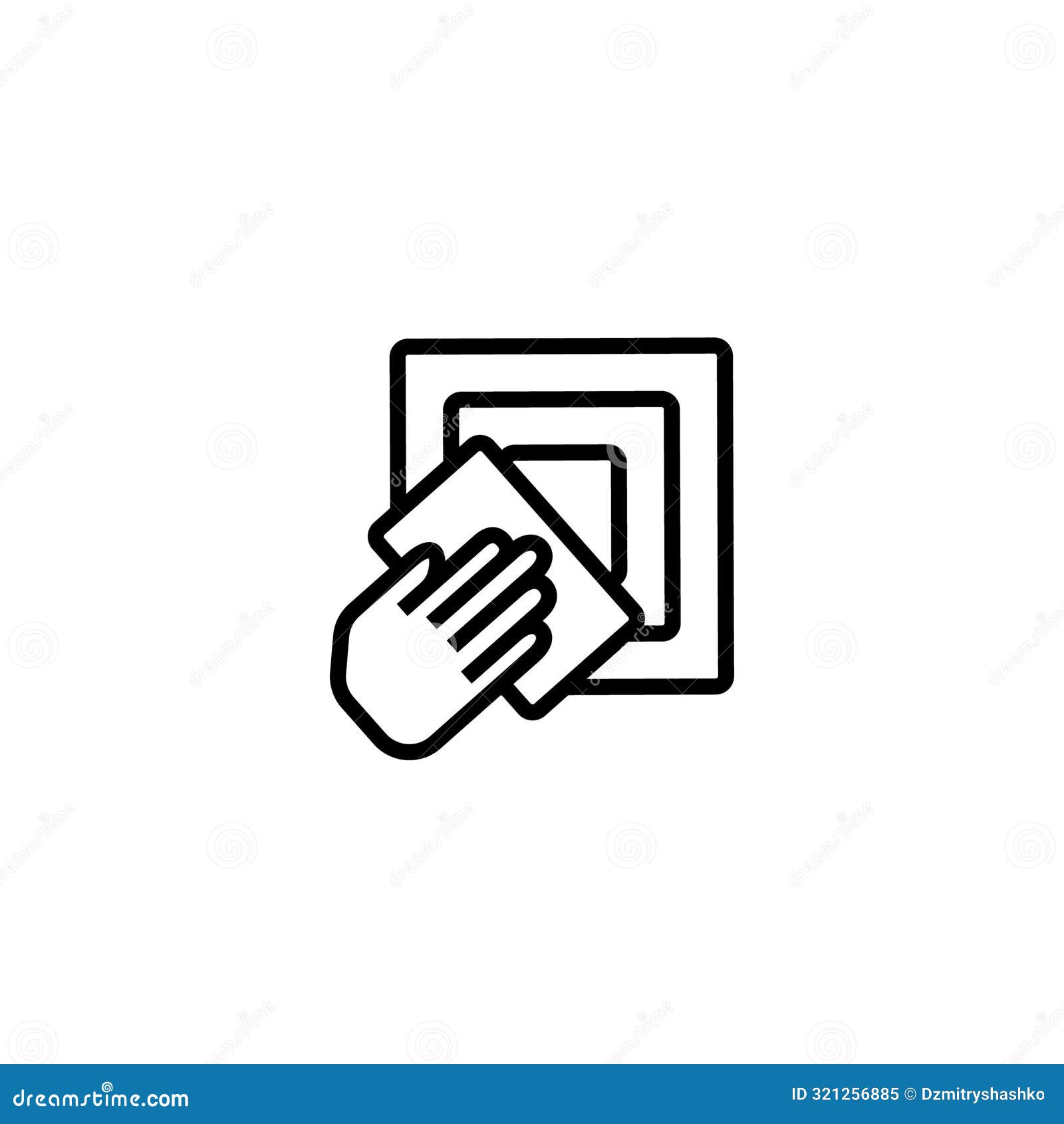 Access card contol sign stock vector. Illustration of control - 321256885