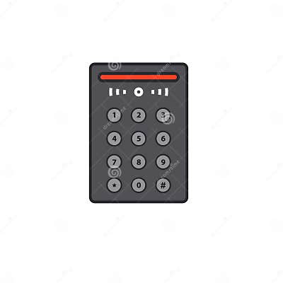 Access card reader icon stock illustration. Illustration of badge ...
