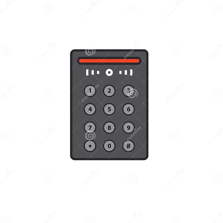 Access card reader icon stock vector. Illustration of badge - 289511694