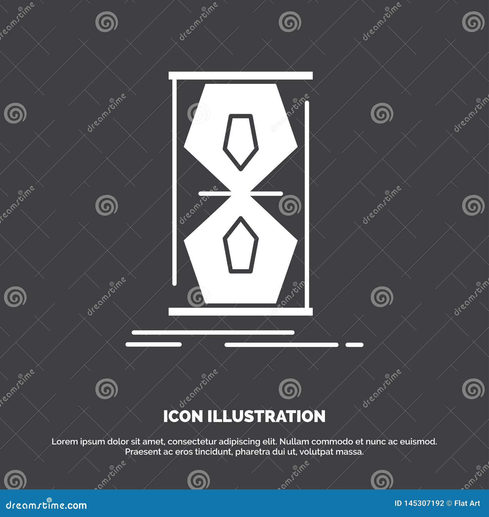 Access, Clock, Early, Sand Clock, Time Icon. Glyph Vector Symbol for UI ...