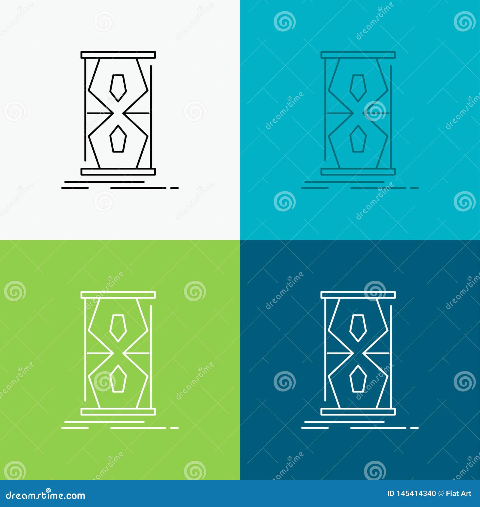 Access, Clock, Early, Sand Clock, Time Icon Over Various Background ...