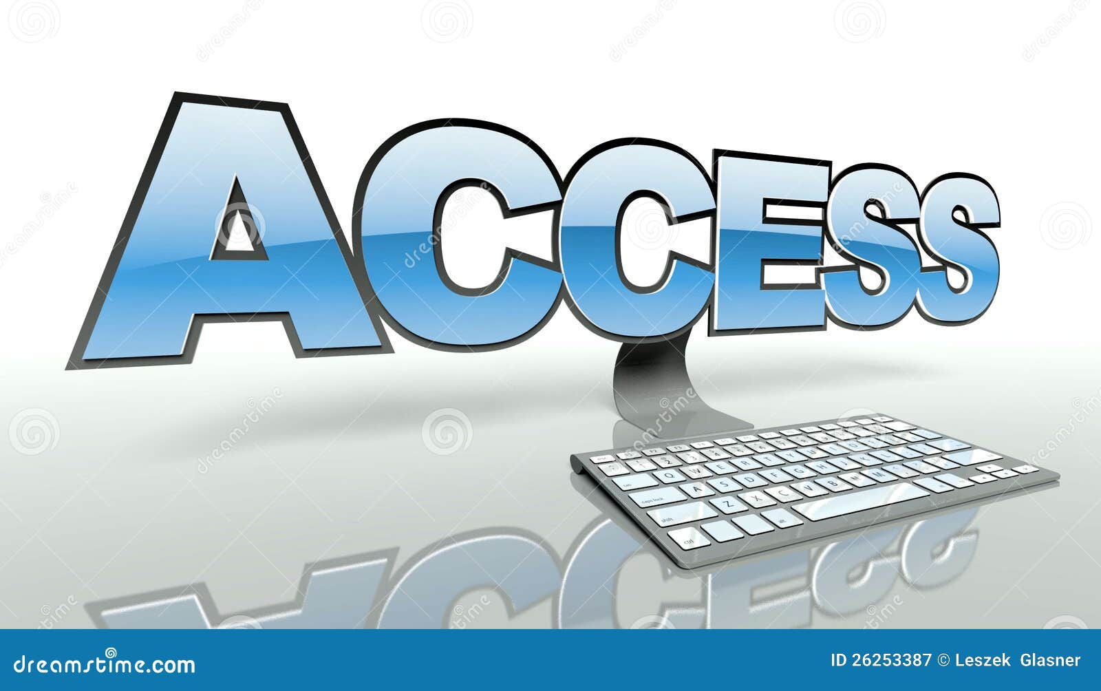 Access Concept with Computer and Network Stock Illustration ...