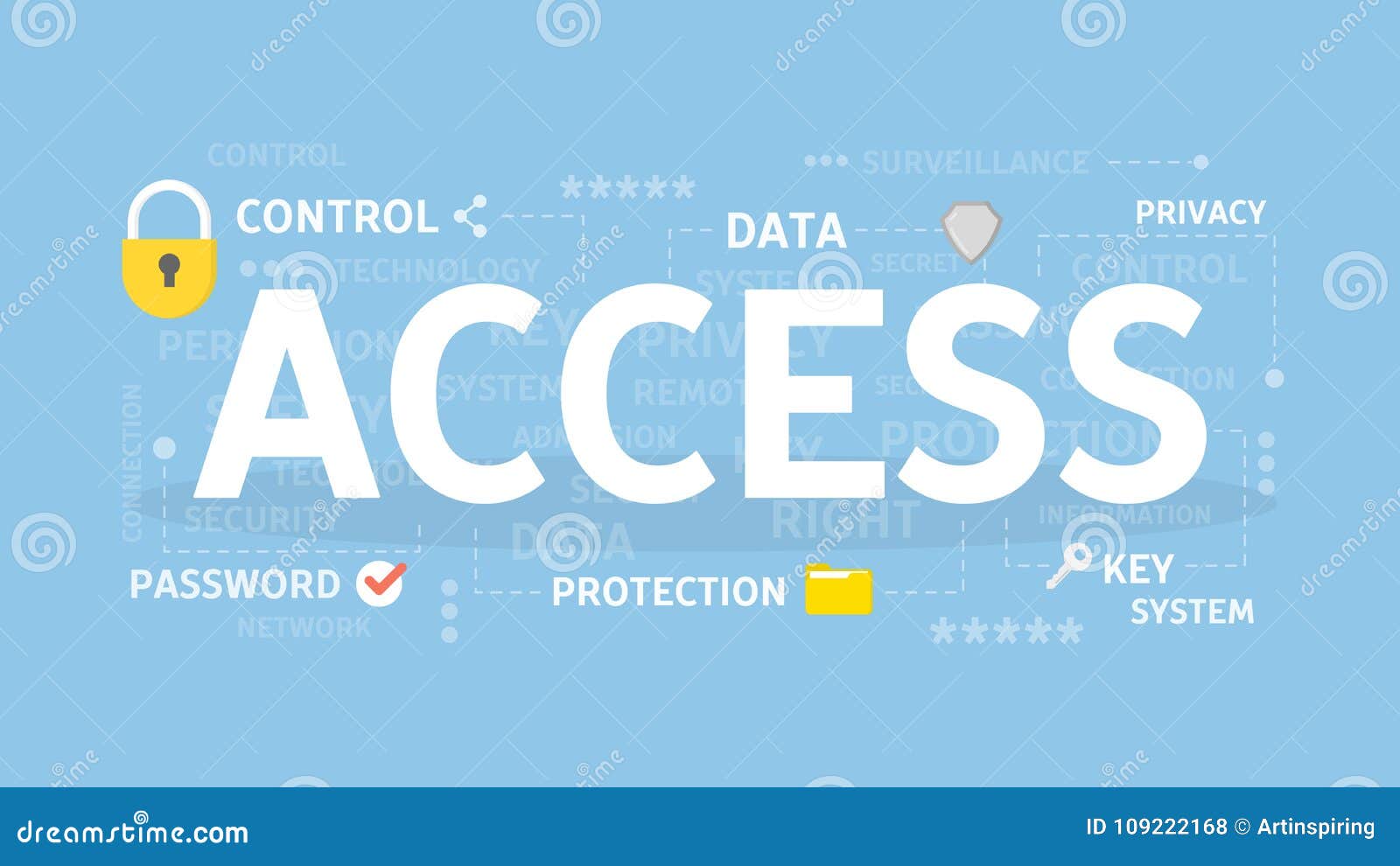 Access Concept Illustration. Stock Vector - Illustration of sign ...