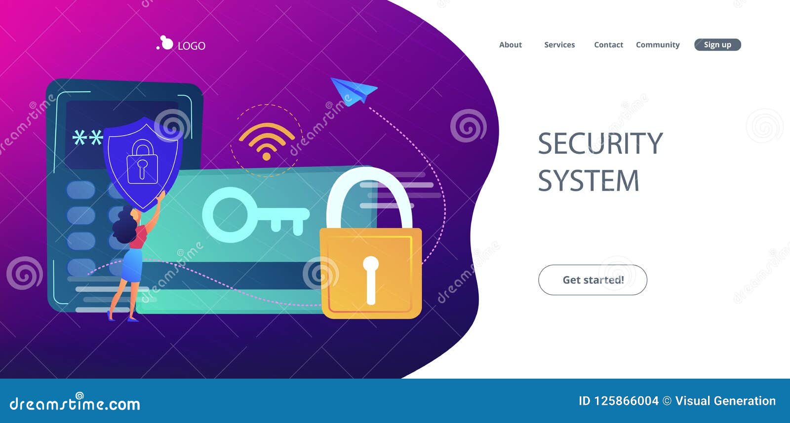 Security Access Card Concept Vector Illustration. Stock Vector ...