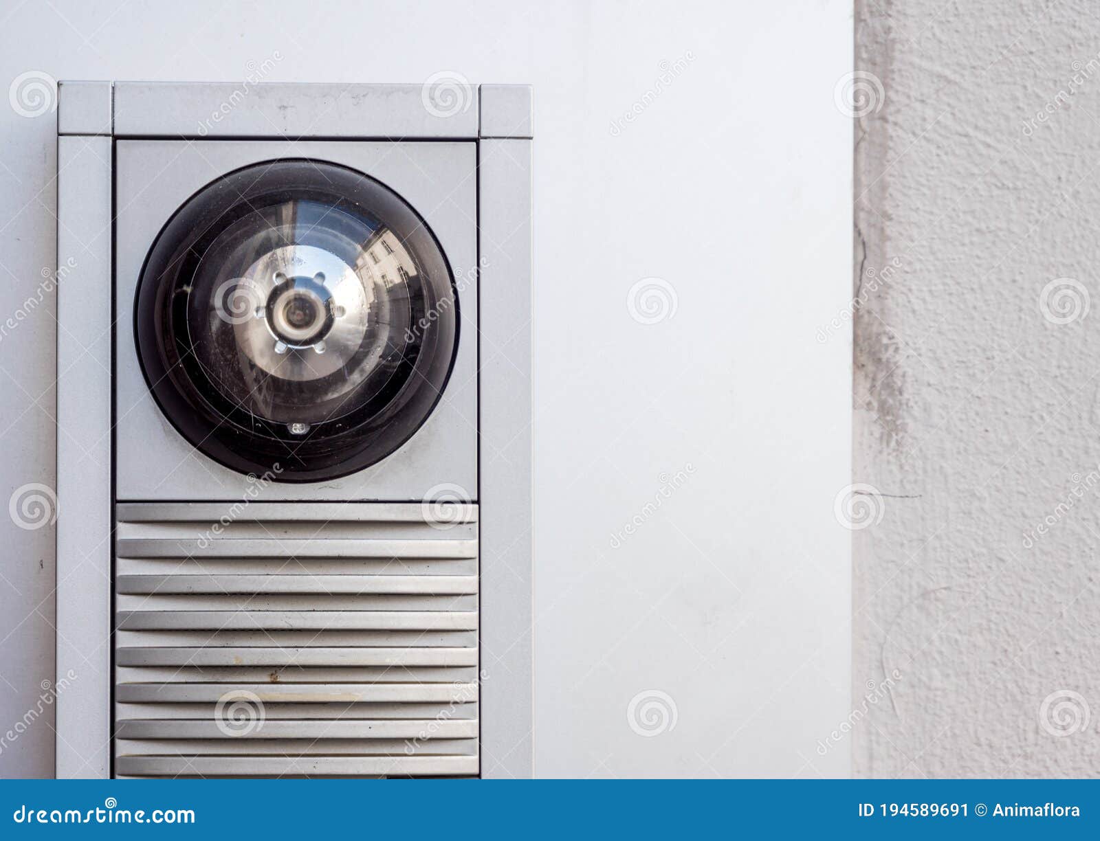 Access Control on a Door Intercom Stock Image - Image of access ...