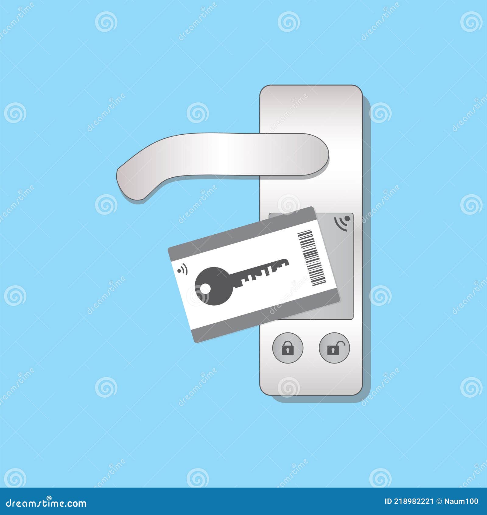Access Control. Plastic Key Card. Electronic Modern System For Opening ...