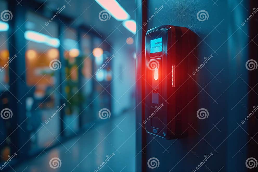 Access Control. Security and Fingerprint Login. Background with ...