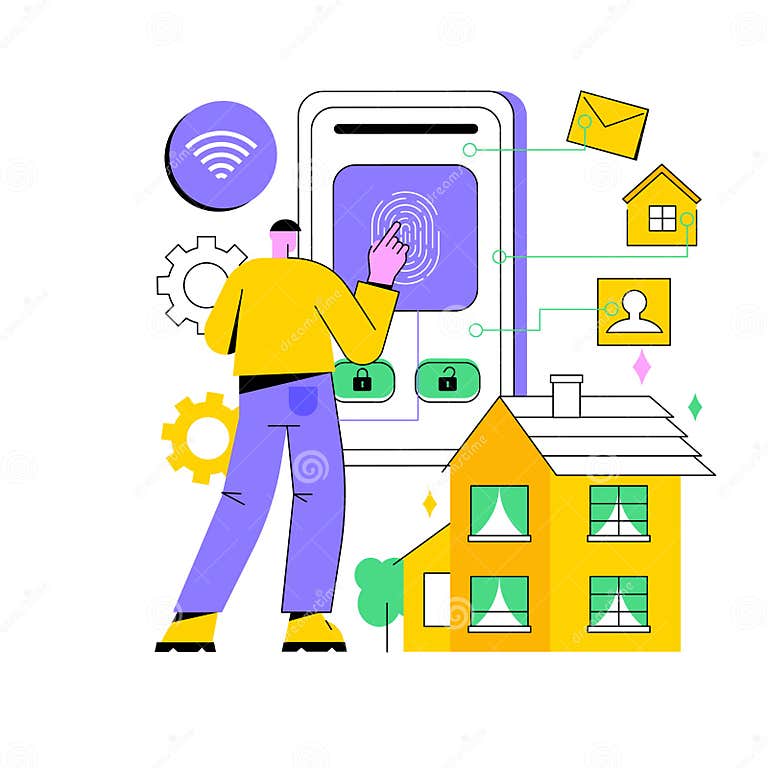 Access Control System Abstract Concept Vector Illustration. Stock ...