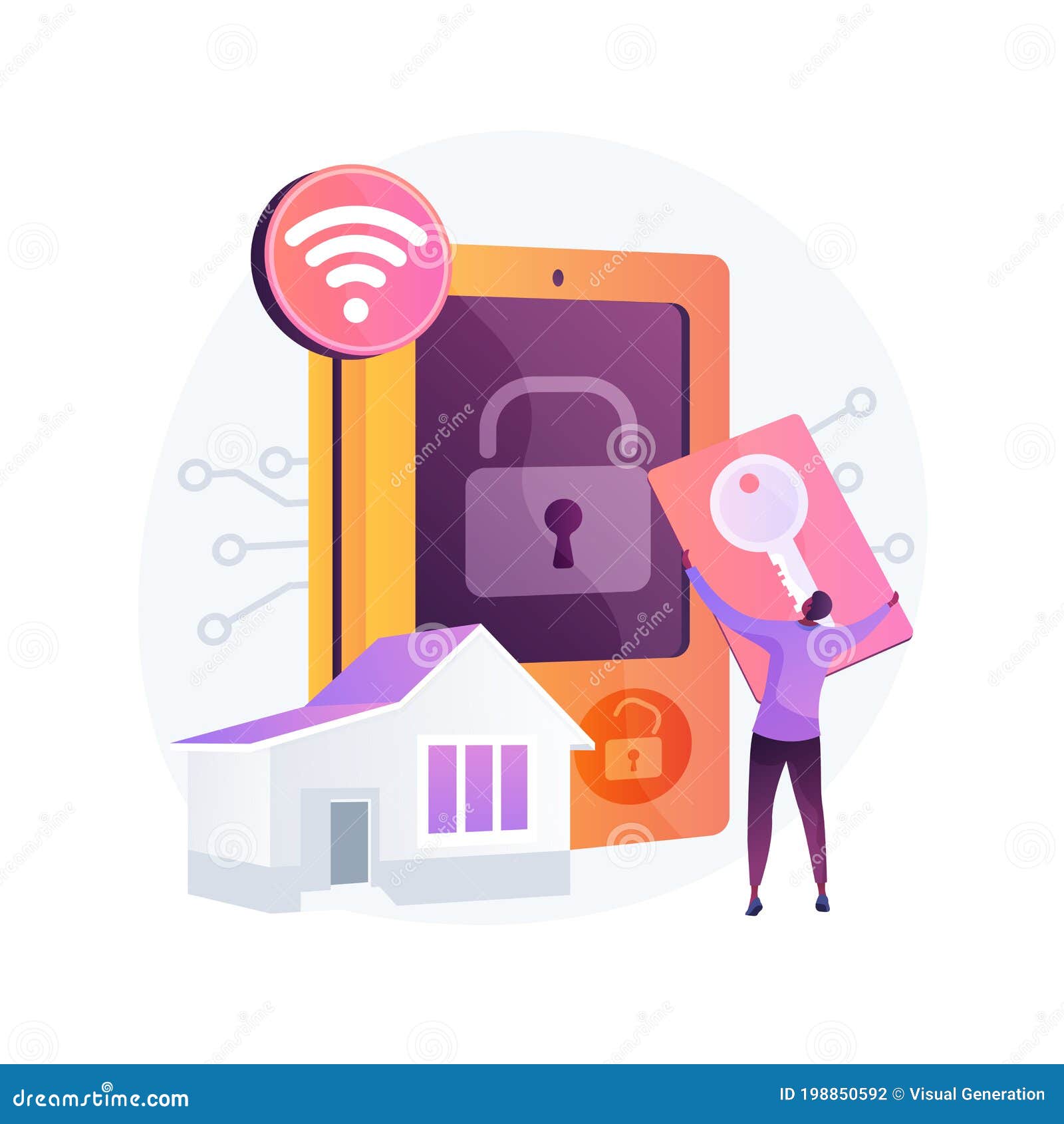 Access Control System Abstract Concept Vector Illustration. Stock ...