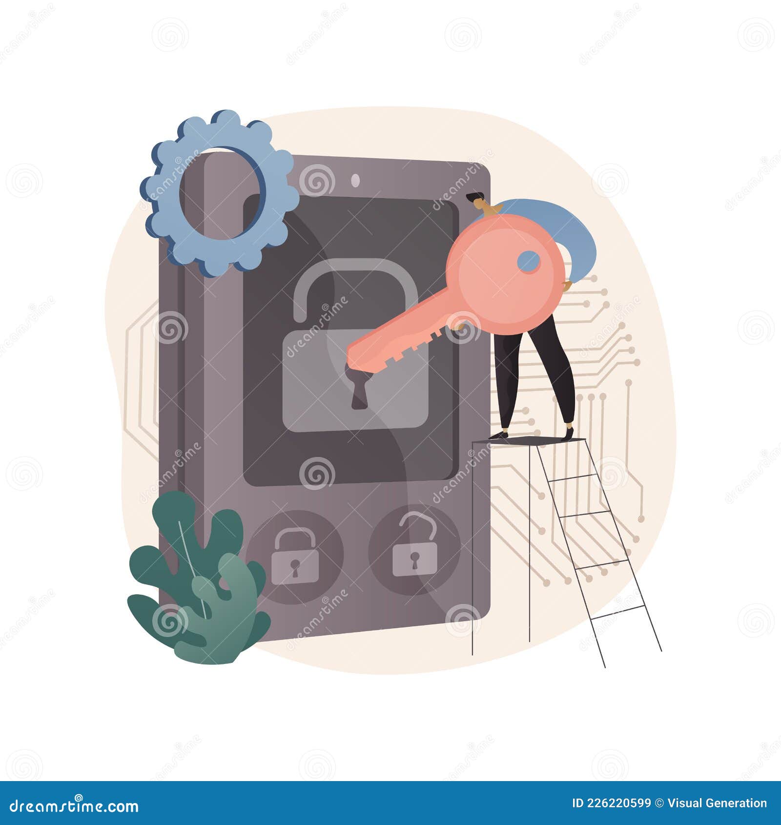 Access Control System Abstract Concept Vector Illustration. Stock ...